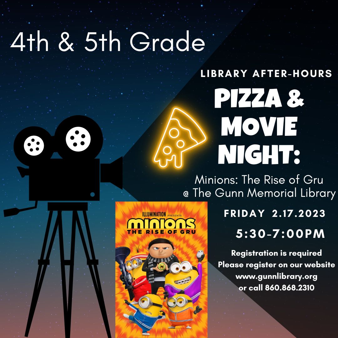 Library After Hours: Pizza and Movie Night - Explore Washington CT