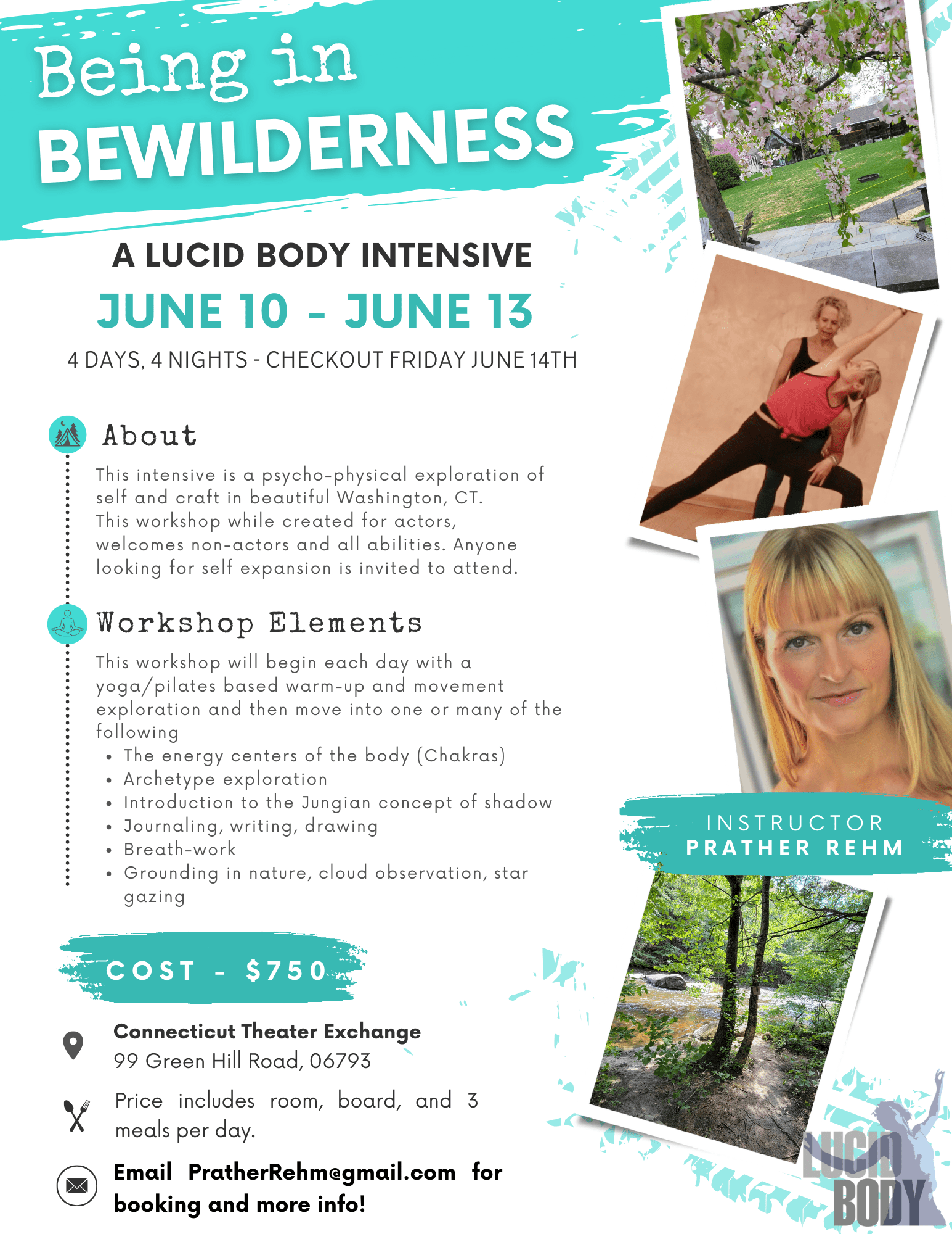 Being in Bewilderness - A Lucid Body Intensive - Explore Washington CT