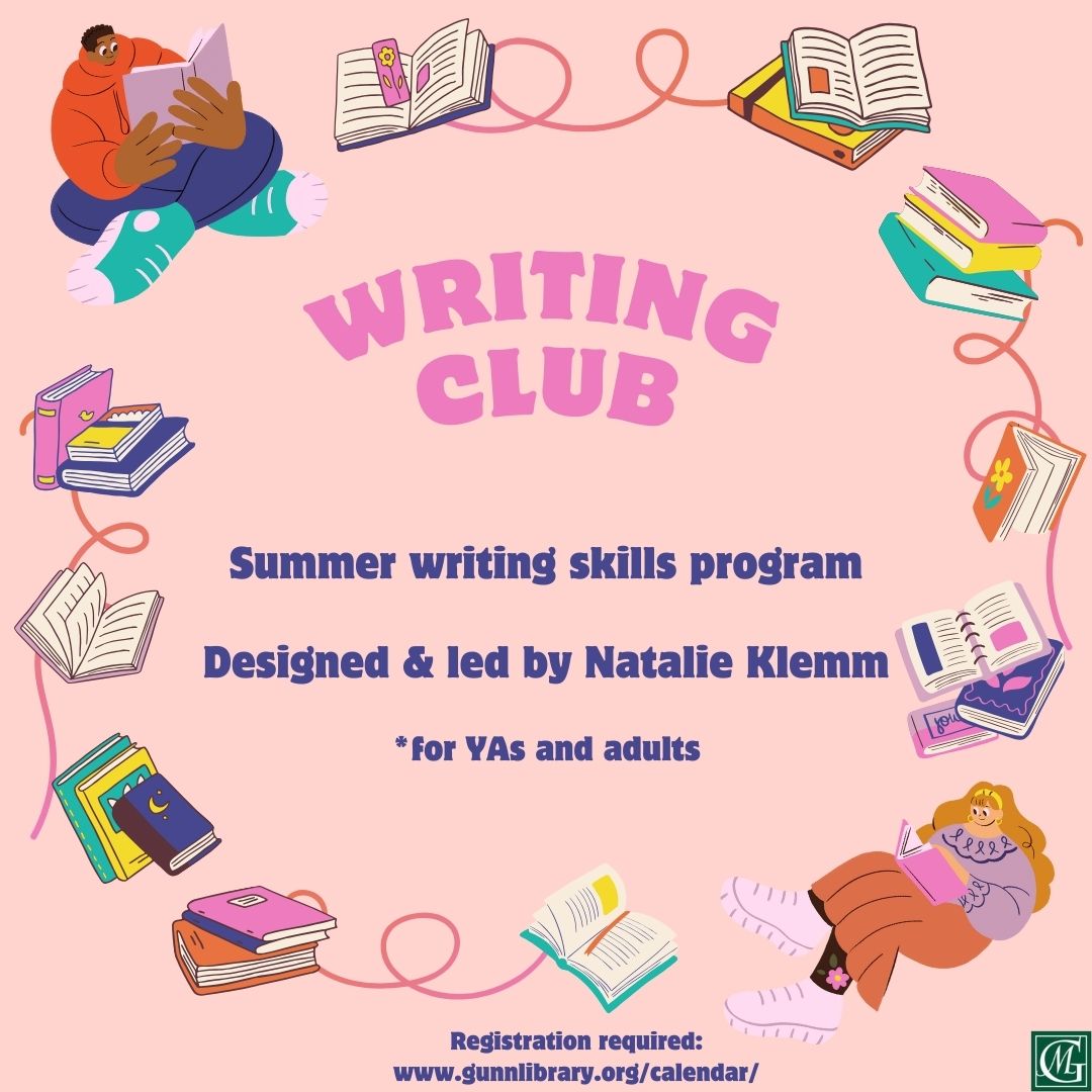 Summer Writing Club at the Gunn Memorial Library - Explore Washington CT