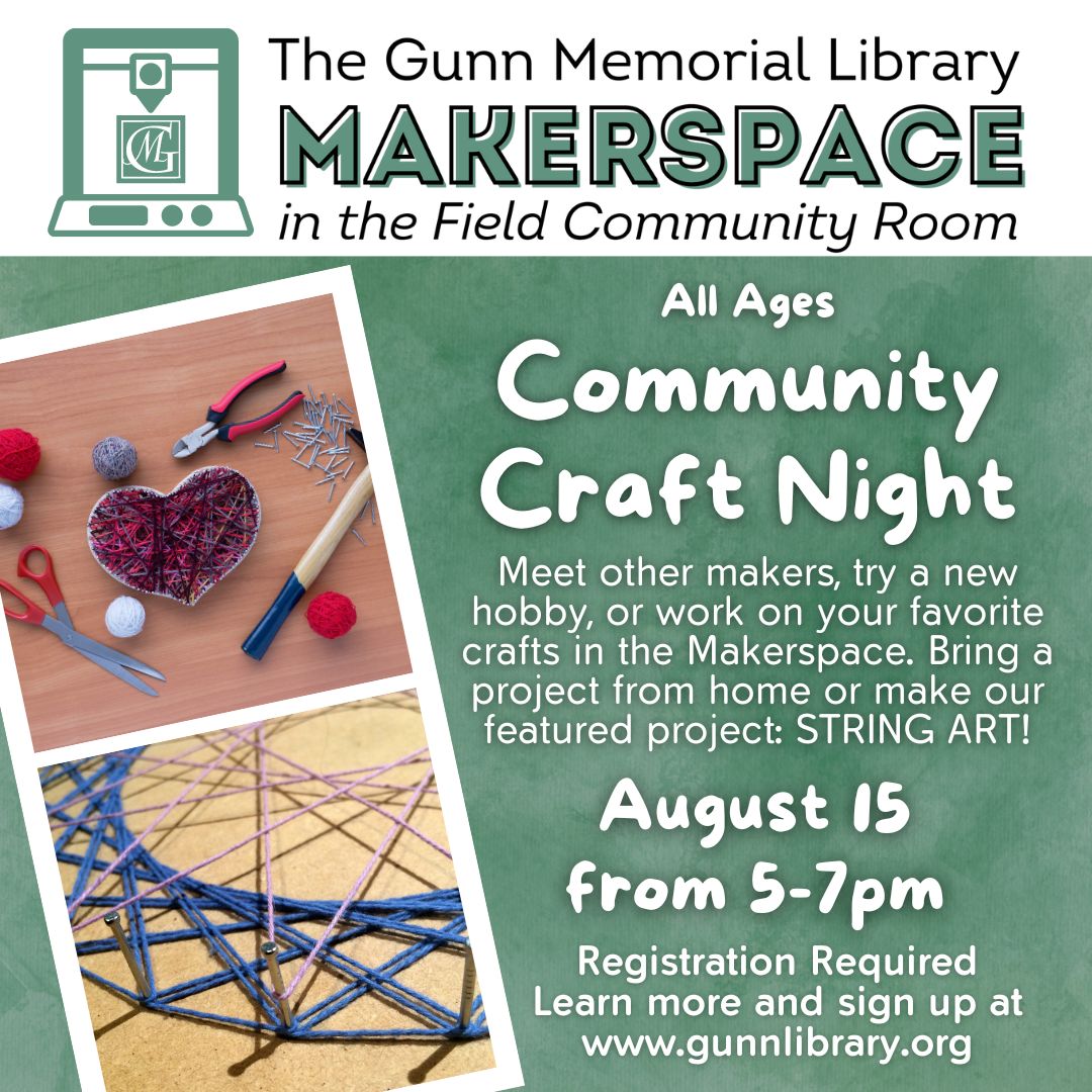 Community Craft Night - String Art - Explore Washington CT