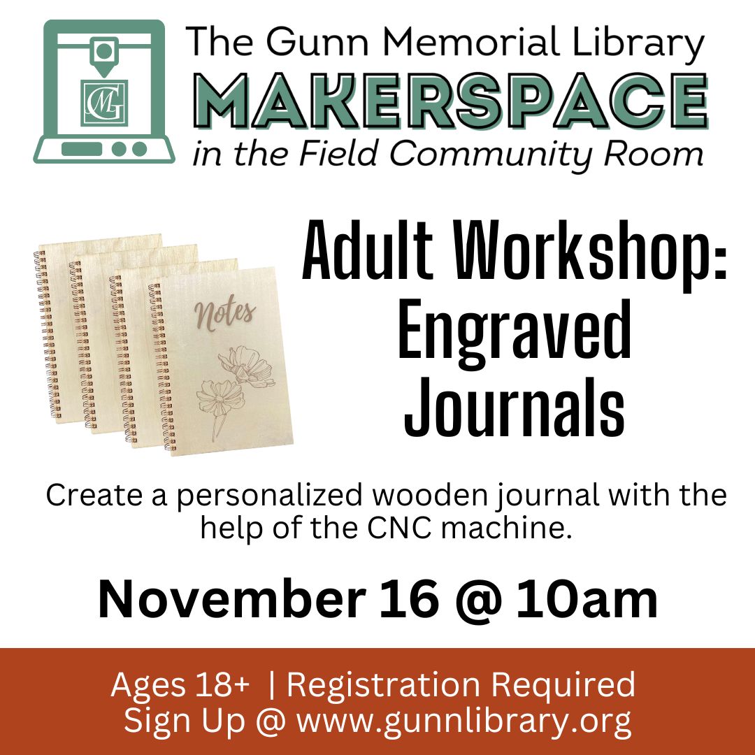 Adult Workshop: Engraved Journals - Explore Washington CT