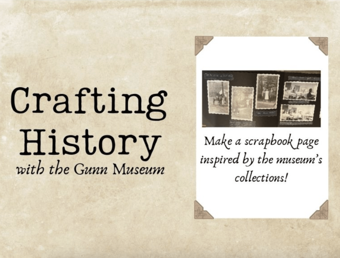 Adult Workshop: Crafting History - Explore Washington CT
