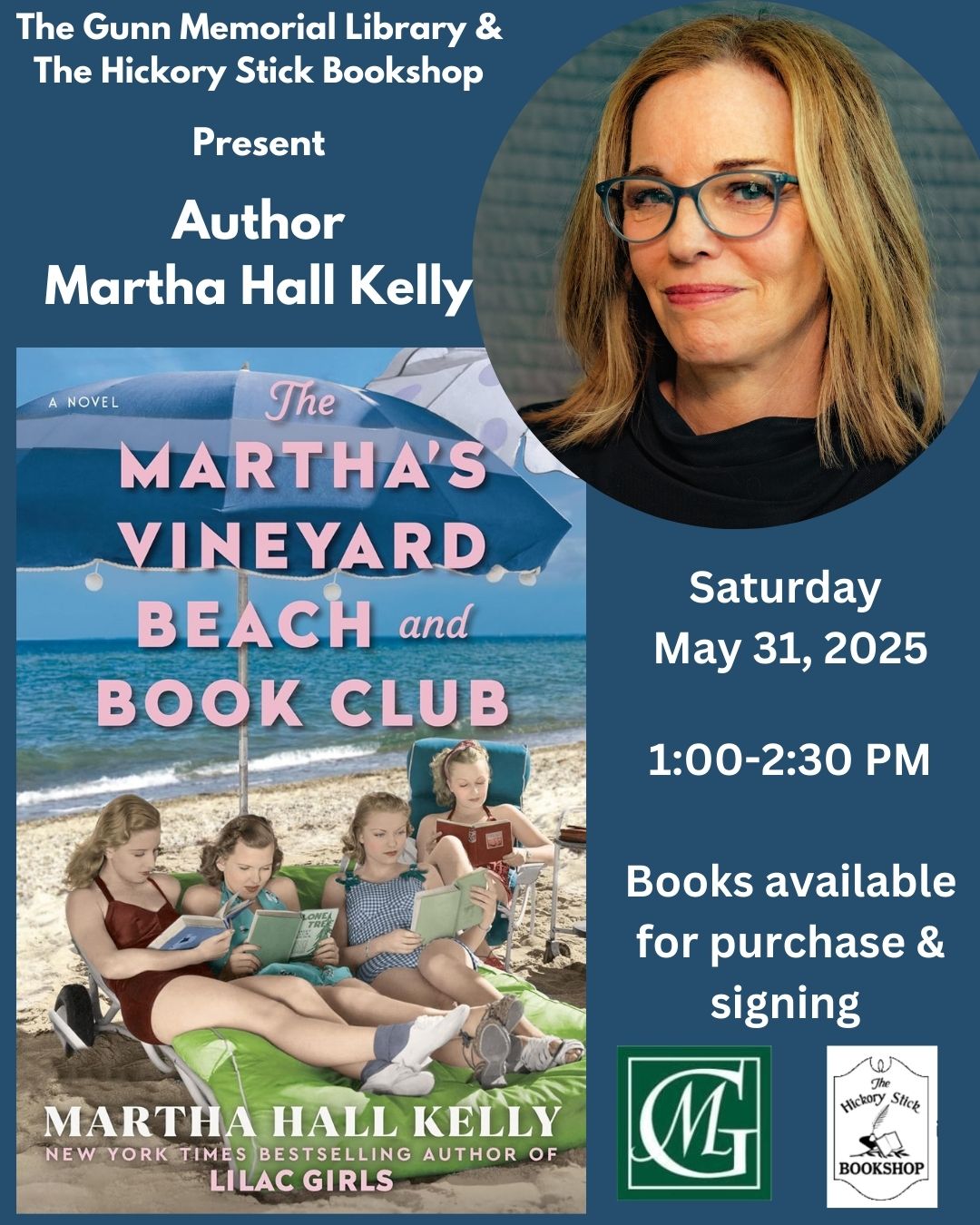 Author Talk with Martha Hall Kelly on "The Martha's Vineyard Beach ...