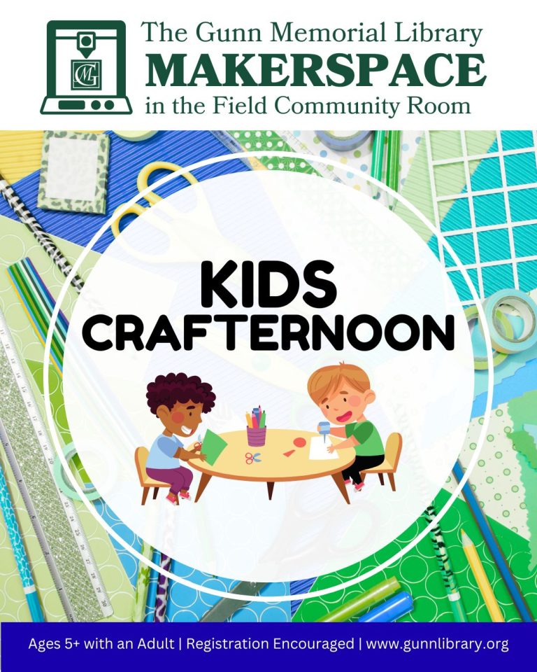 Makerspace Junior Program - Kids Crafternoon - Explore Washington CT